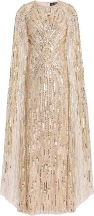 Jenny Packham Elio Maxikleid mit Pailletten - Gold