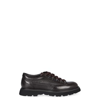 Doucal's Chaussures &agrave; lacets textur&eacute;es - Homme - Chaussures - Brun - Taille: 44 EU