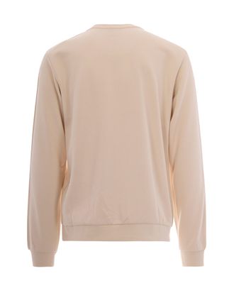 Emporio Armani Mens Sweatshirt Logo Interlock Fog Polyester Sweatshirts Sweater