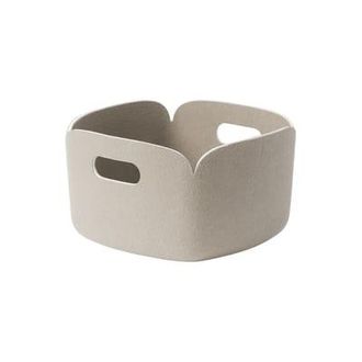 MUUTO Panier Restore - Beige - Feutre recyclé - Designer Mika Tolvanen