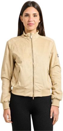 Yes-Zee YES Zee, Femme, Vestes, Beige, Taille: 40 FR Veste zipp&eacute;e