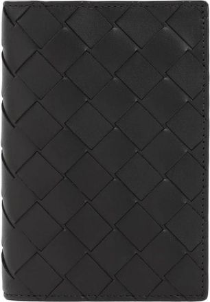 Bottega Veneta unisex, Accessoires, Noir, Taille: ONE Size Intrecciato Passport Case