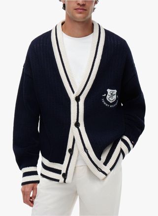 Tommy Hilfiger Cardigan c&ocirc;tel&eacute; en coton