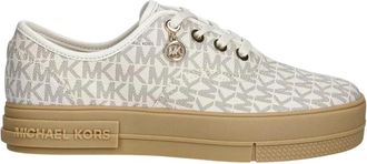 Michael Kors Femme, Chaussures, Beige, Taille: 38 1/2 EU Lindsey Lace Up
