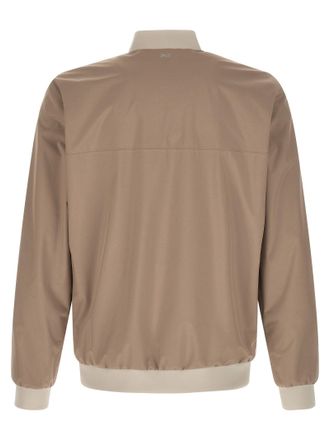 Herno Water-Repellent Functional Bomber Jacket - Beige