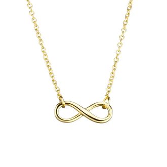 Glanzst&uuml;cke M&uuml;nchen Halskette - Sterling Silber Halskette Infinity - Gr. unisize - in Gold - f&uuml;r Damen