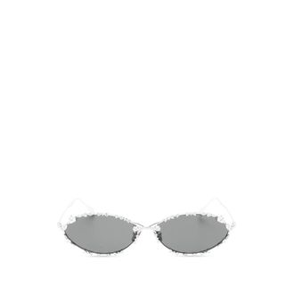 Yvmin Crystal Oval-frame Sunglasses