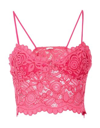 8 by YOOX LACE CORSET CROP TOP