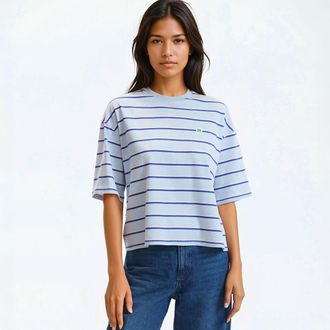 La Redoute Collections T-shirt Ray&eacute; Col Rond Manches Courtes
