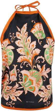Etro Femme, Tops, Multicolore, Taille: ONE Size Top en Soie avec Imprim&eacute;