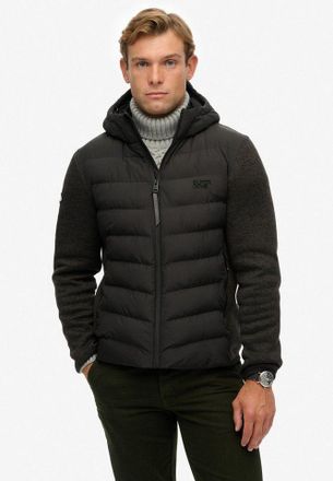 Superdry Steppjacke HOODED STORM KNIT HYBRID JKT