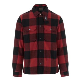 Woolrich Gekariertes Hemd aus Wollmischung - - Shirts - Herren - Rot - L
