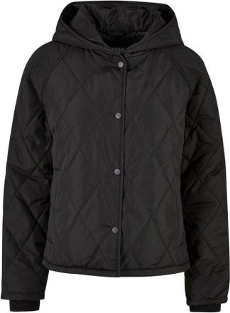 Urban Classics Steppjacke Ladies Oversized Diamond Quilted Hooded Jacket