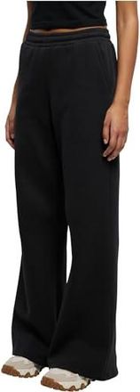 Urban Classics Ladies Organic Ultra Wide Sweat Pants Pantalons, Black, S Femme