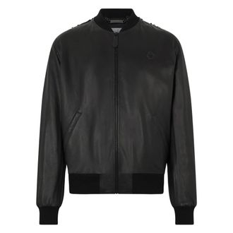 Philipp Plein Leather Bomber Dragon Skull - - Jackets - Herren - Schwarzk - 2XL