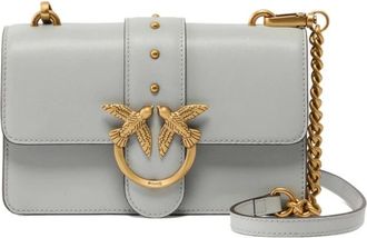 Pinko Pinko, Femme, Sacs, Gris, Taille: ONE Size Mini Double Bag