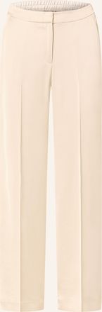 Comma Comma Marlenehose Aus Satin beige