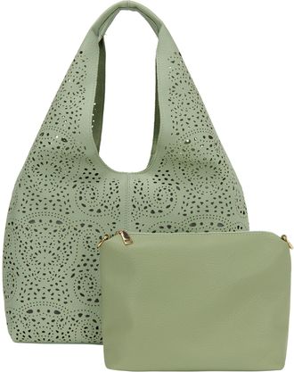 Usha 2-IN-1-Tragetaschen-Set 2-IN-1-Tragetaschen-Set Frauen Gr&uuml;n