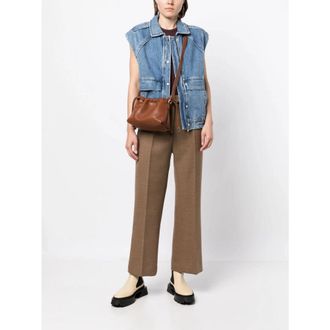 A.P.C. Drawstring Faux Leather Crossbody Bag - Brown
