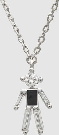 Little Ones Paris Collier Pendentif Gar&ccedil;on Argent Jack Black 45cm