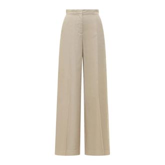 Max Mara Femme, Pantalons, Beige, Taille: 40 FR High Waist Wide Pantalons