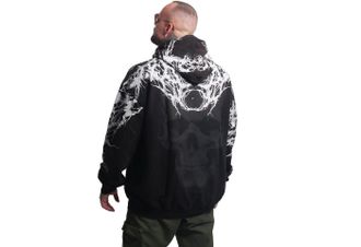 Yakuza Hoodie Reignz im Oversized Look mit angesagter Acid Waschung