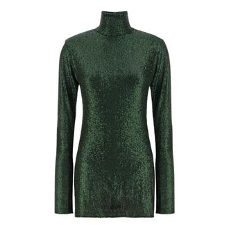 Norma Kamali Pickleball Minikleid - - Knitwear - Damen - Gr&uuml;n - S