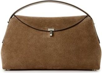 Toteme Sac T-lock en cuir su&eacute;d&eacute;