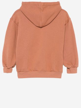 Bobo Choses Boys Sweatshirt Cotton Logo Orange Organic Hoods & Sweatshirts