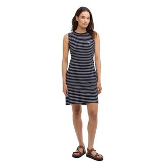 Barbour Femme, Robes, Bleu, Taille: 38 FR Hartland Striped Mini Dress