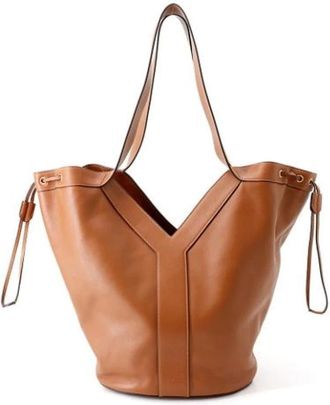 Saint Laurent Sac cabas vintage Pre-owned - Femme - Pre-owned - Brun - Taille: ONE Size