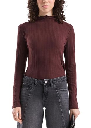 QS by s.Oliver Shirt mit Ajourmuster