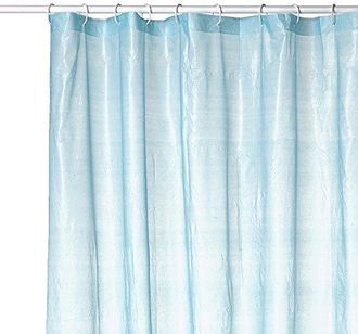 MSV Duschvorhang aus Polyvinylacetat 180x200cm in blau, 30 x 20 x 15 cm