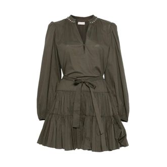 Liu Jo Femme, Robes, Vert, Taille: 38 FR Short Muslin Dress