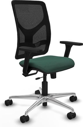 Piqueras y Crespo Stuhl Home Office mit 3D-Armlehnen, h&ouml;henverstellbare Lendenwirbelst&uuml;tze, ausgestattet mit Syncro/Traslack und Schneideschaum, mit Rollen von 65 mm, N