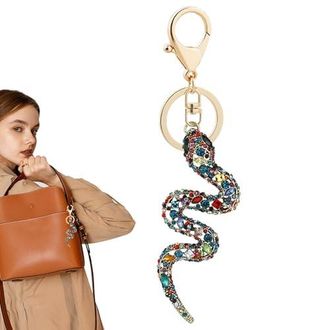 Generico Chiechine SNAKE - PENDANTS D&Eacute;CORATIFS POUR CL&Eacute; - CHANNO POUR DE SNAKE SPINATEUR CLASSE COULEUR CHIECHAIN REINSTONE COULEUR POUR TAMI, RACKPACK, SUR LE