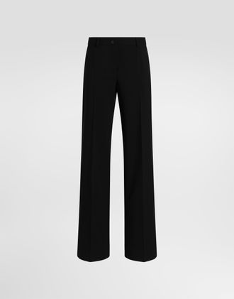 Dolce & Gabbana Hose Aus Mikroripp - Frau Hosen Und Shorts Schwarz 36