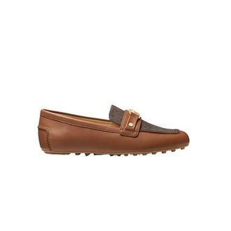 Michael Kors Mokassin mit Logo-Motiv aus weichem Leder - - Shoes - Damen - Braun - 35 1/2 EU