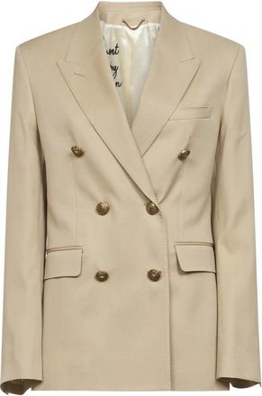 Golden Goose Femme, Vestes, Beige, Taille: 36 FR Blazer crois&eacute;
