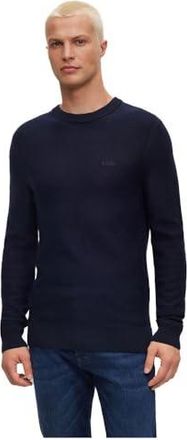 BOSS Hommes Avac C Pull Regular en Laine mélangée à Logo brodé