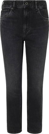Pepe Jeans London Damen Tapered Jeans Hw Hose, Black (Denim-XH7), 28W / 30L