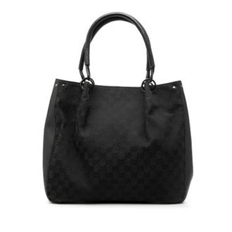 Gucci Pre-owned Vintage Canvas Tote - - Pre-owned - Damen - Schwarzk - ONE SIZE