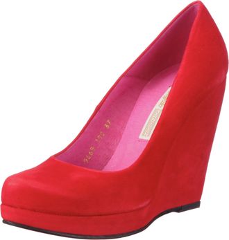 Buffalo London 9669-198 KID SUEDE 118599 Damen Pumps Rot (RED149) 42