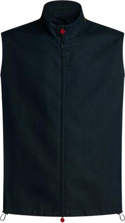 Kiton Homme, Vestes, Bleu, Taille: 2XL Veste sans manches en lin
