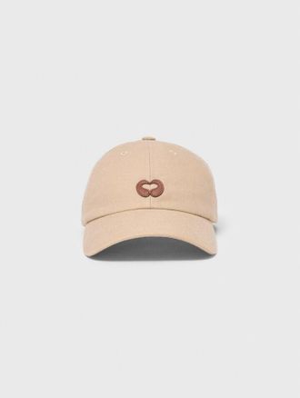 Maje Casquette &Agrave; Logo En Mix De Lin - Beige - Maje