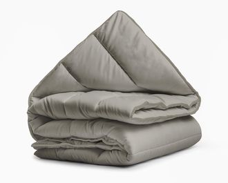 Sleeptime Bettdecke - Khaki - 200 x 200 - Waschbare Bettdecke - Mit Kissenbezug - 4 Jahreszeiten
