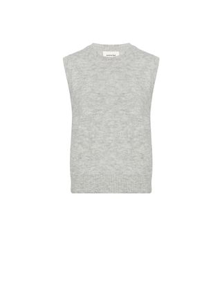 Saison 1865 VILET ärmelloser Pullover aus Wollmischung - Grau