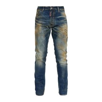 Dsquared2 Jean Teddy &agrave; effet vintage - Homme - Jeans - Bleu - Taille: S