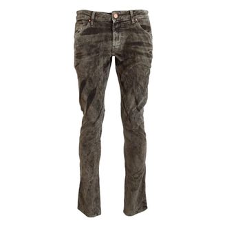 Acht Acht, Homme, Jeans, Gris, Taille: M Pantalon en velours c&ocirc;tel&eacute;