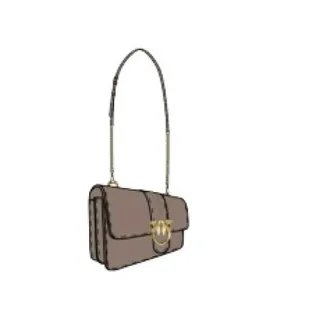 Pinko Pinko, Femme, Sacs, Brun, Taille: ONE Size Love One Classic Shoulder Bag